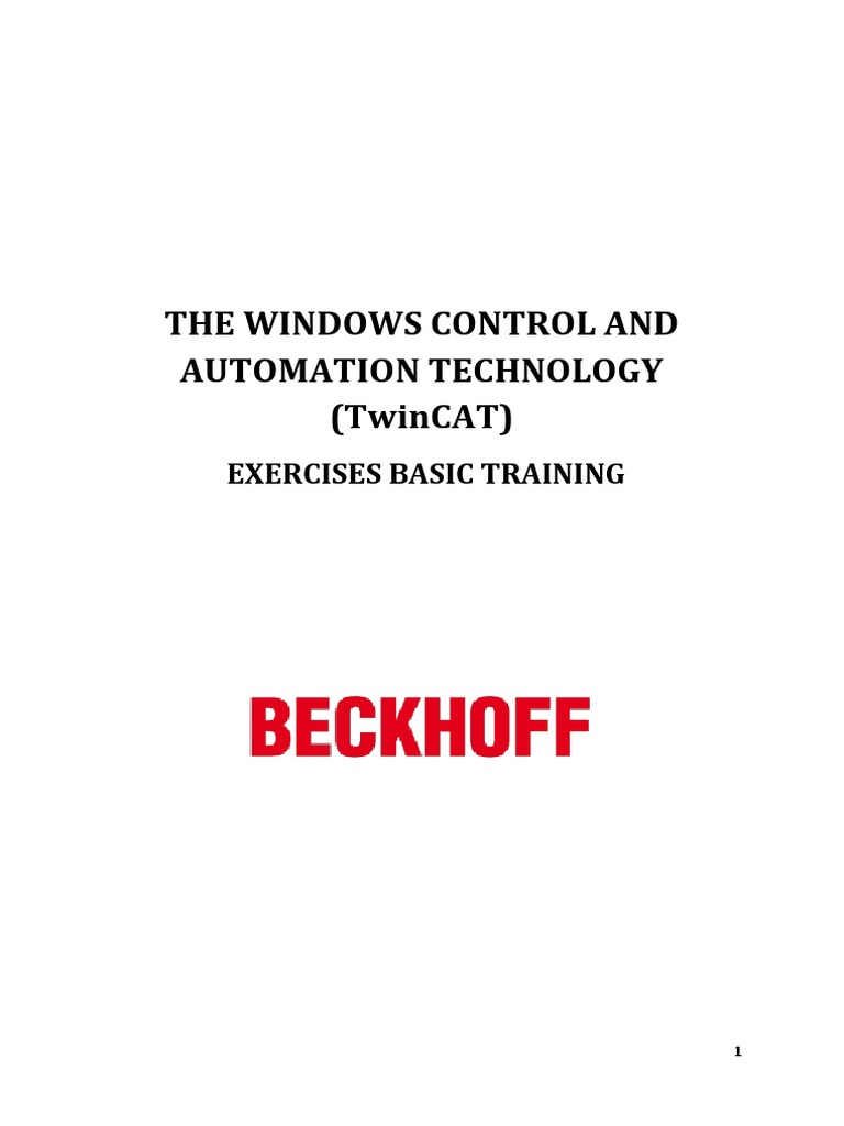 TwinCAT Basic Training | PDF | Runtime System | Programmable Logic Controller