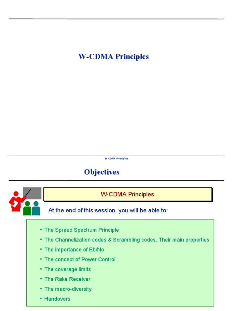 WCDMA Principles | PDF | Physical Layer Protocols | Networking Standards