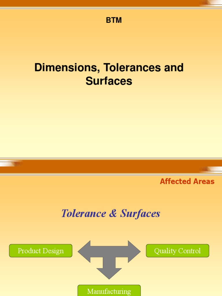 Lecture-3 Tolerances and Surfaces | PDF | Engineering Tolerance ...