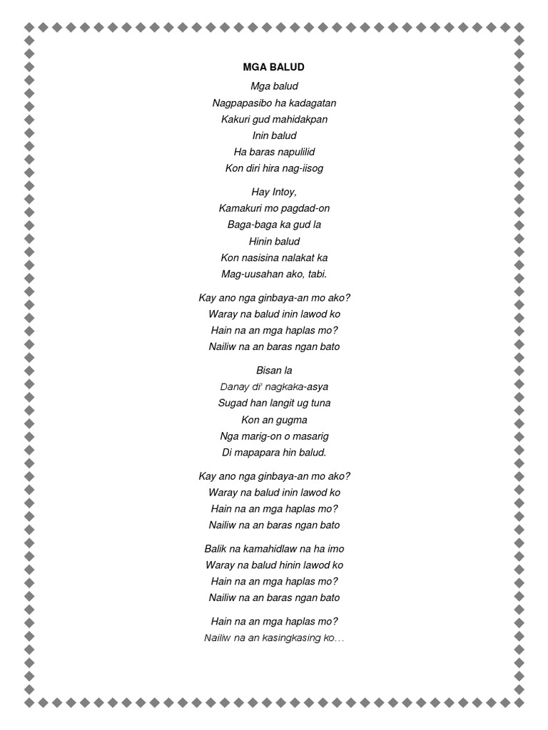Mga Balud | PDF