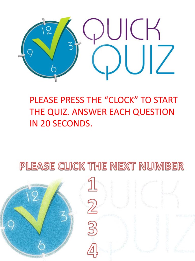 Quiz With Timer | PDF
