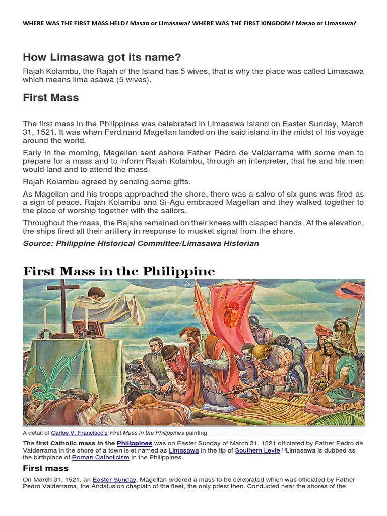 The First Mass | PDF | Age Of Discovery | Early Modern Period