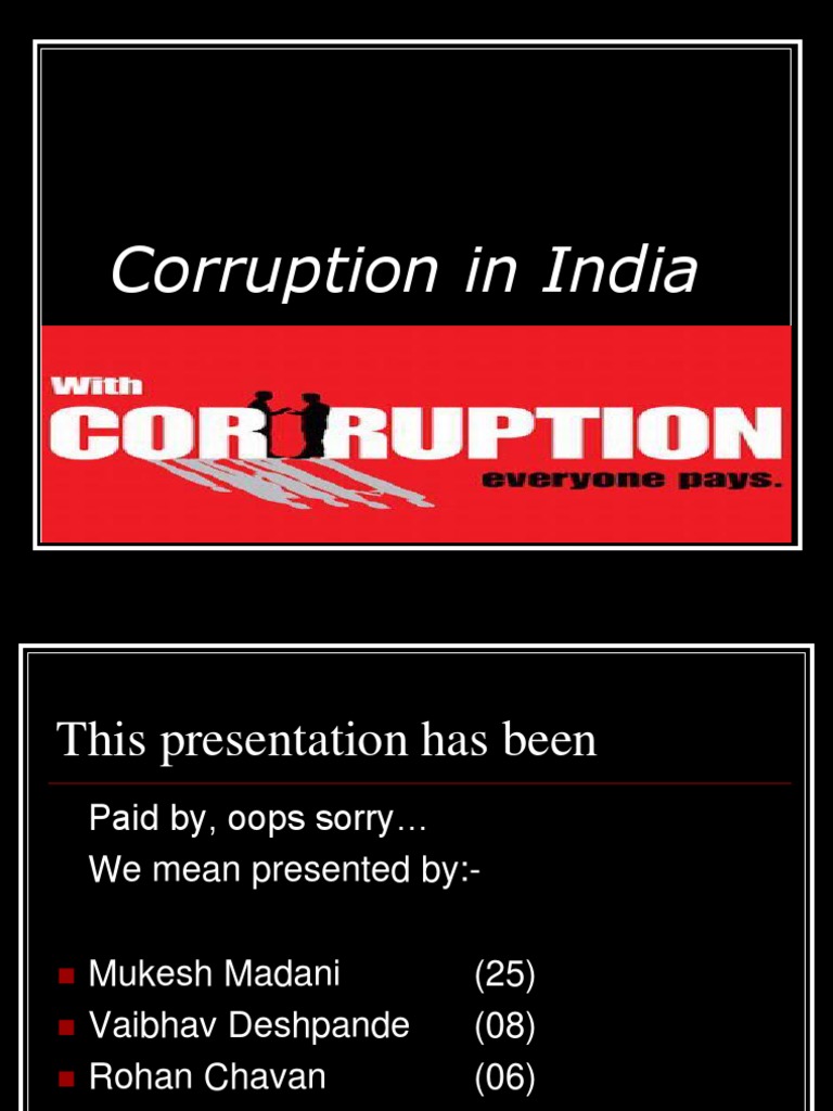 Corruption in India: Causes and Solutions | PDF | Corruption | Taxes