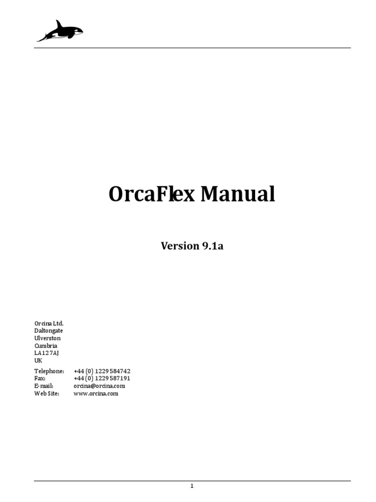 Orcaflex Tutorial PDF | PDF | Usb | Menu (Computing)