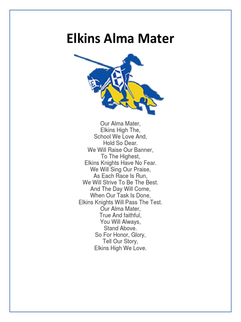 Elkins Alma Mater | PDF | Poetry