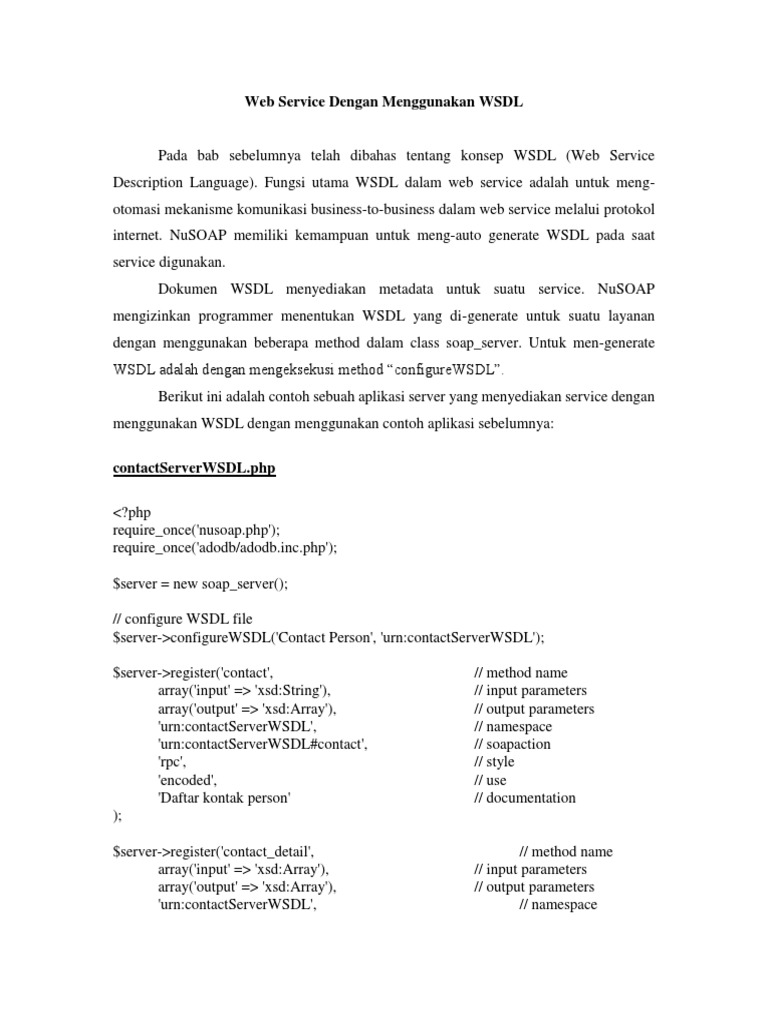 Web Service WSDL | PDF