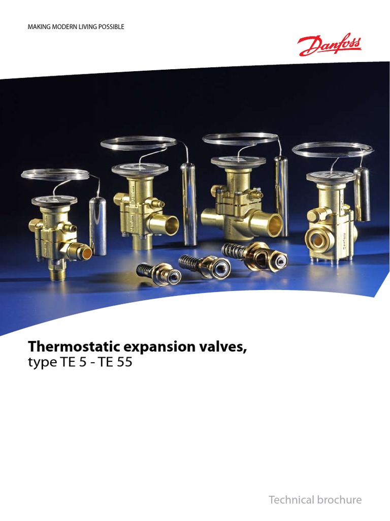 Thermostatic Expansion Valves,: Type TE 5 - TE 55 | PDF | Heating ...