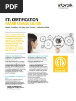 ETL Intertek Mark Usage Guide | PDF | Direct Marketing | Advertising