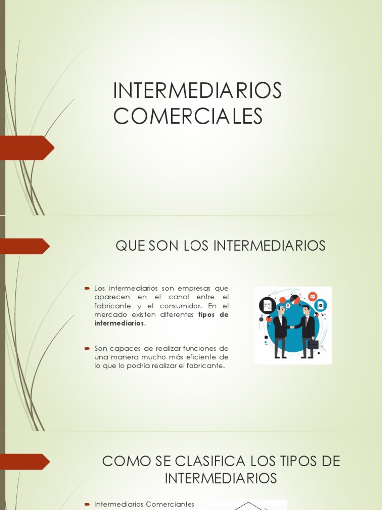 Tipos y funciones de intermediarios comerciales | PDF | Al por menor ...