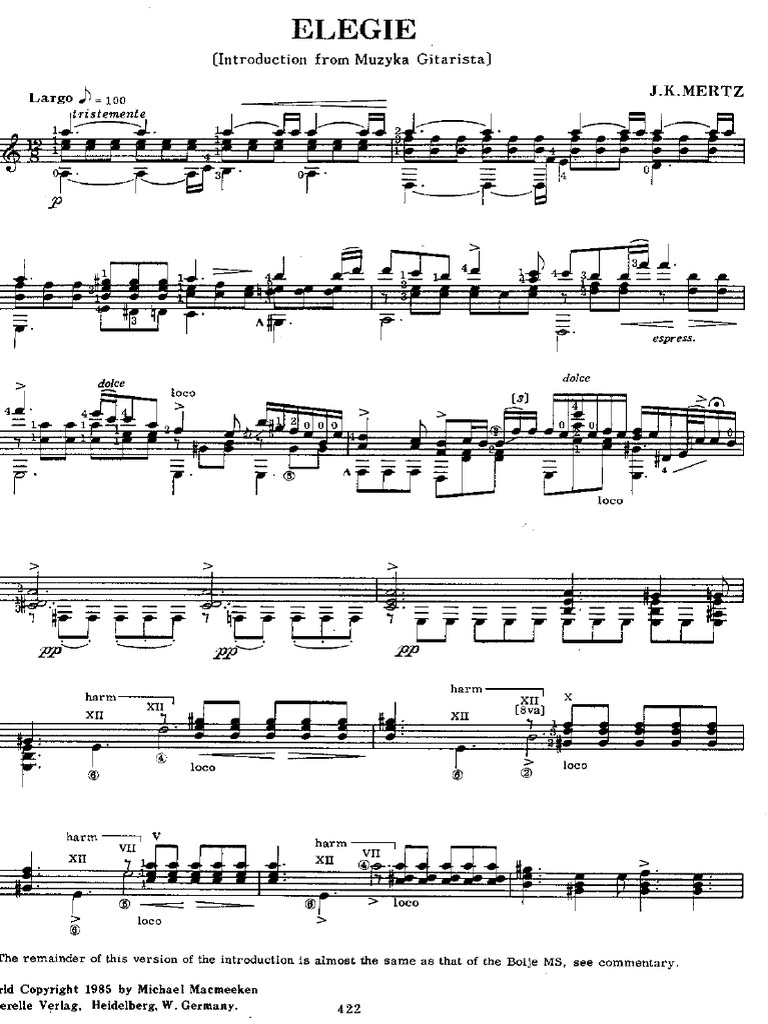 Johann Kaspar Mertz Elegie PDF | PDF