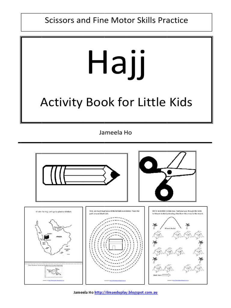 Hajj Activity Book For Little Kids PDF | PDF | Hajj | Semitic Words And ...