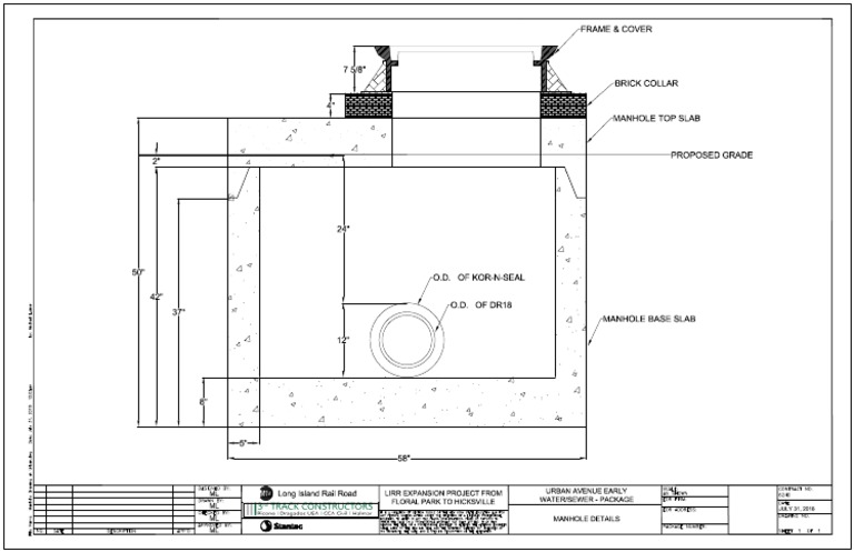 Manhole Drawing at Urban 390.5 | PDF