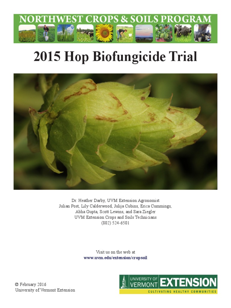 2015 Hop Biofungicide Trial | PDF | Fertilizer | Wellness