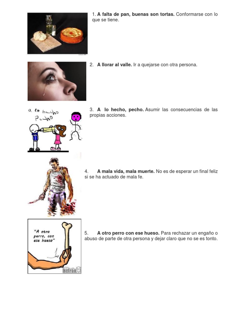 100 Refranes Ilustrados | PDF | Pecado | Amor