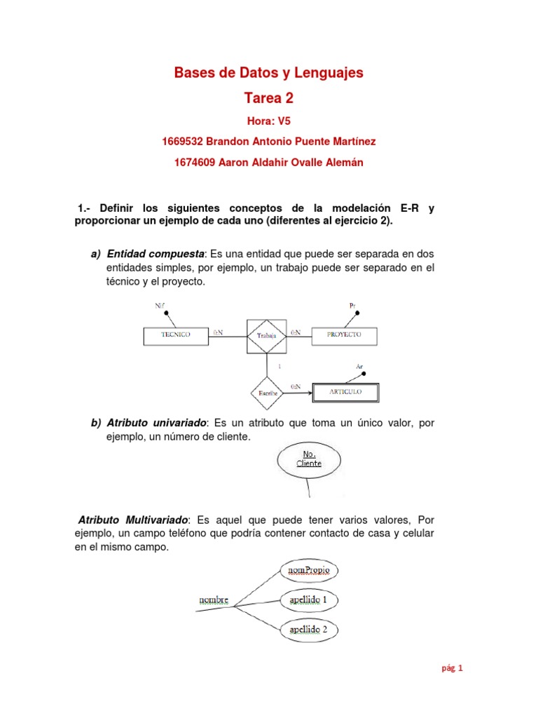Base de Datos Diagrama Entidad Relacion | PDF | Conjunto (Matemáticas ...