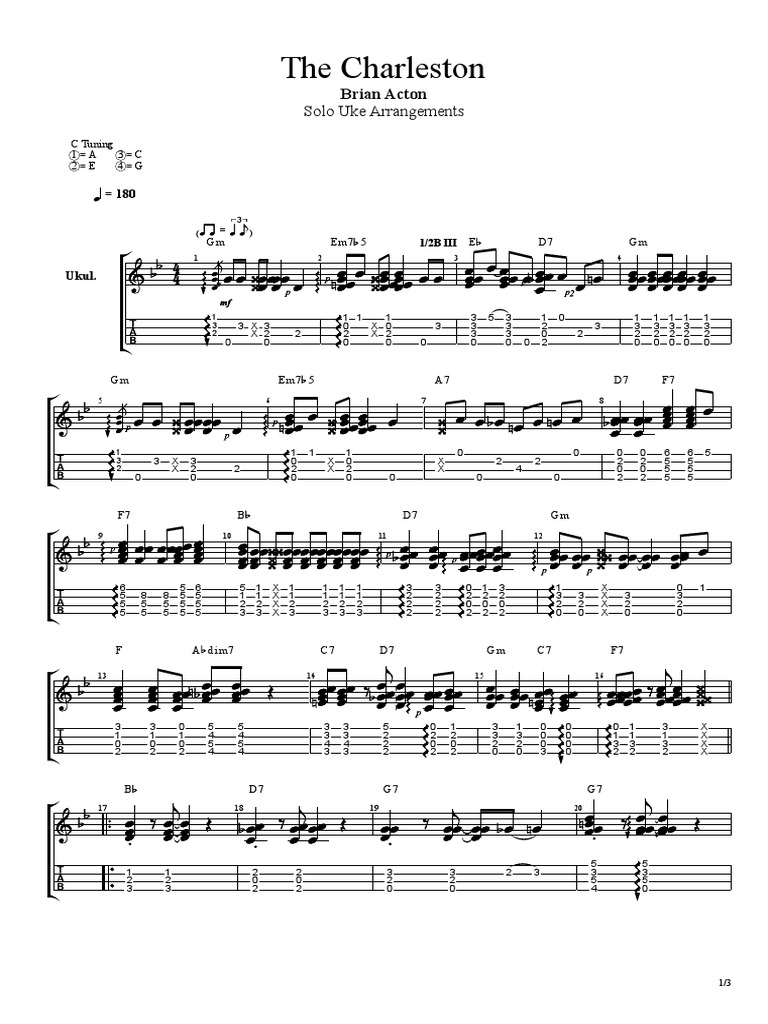 The Charleston: Solo Uke Arrangements