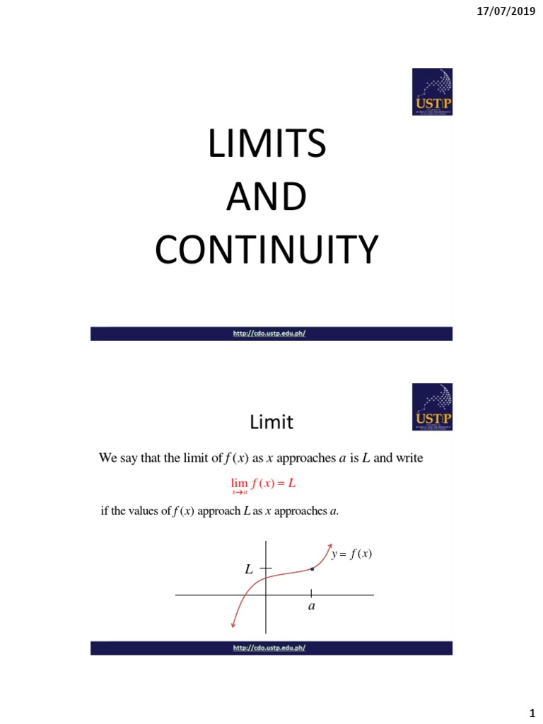 Limits Calculus 1 | Download Free PDF | Philosophical Methodology ...