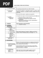 LESSON-PLAN - in Earth Space Grade 8 | PDF | Fault (Geology) | Plate ...