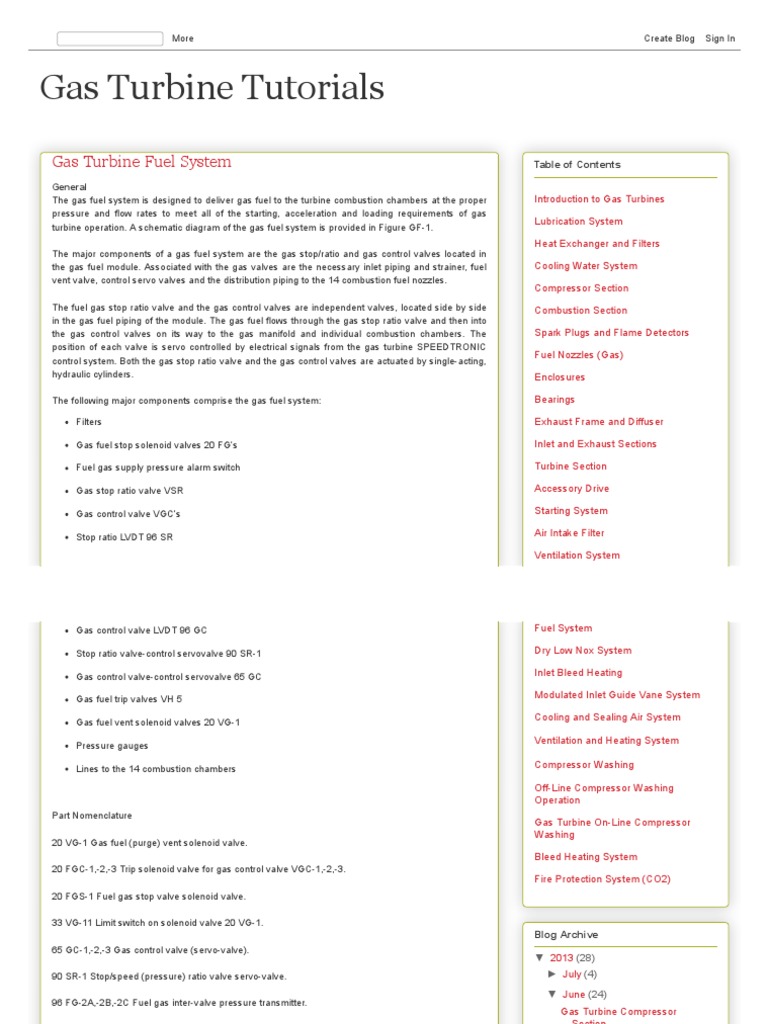Gas Turbine Tutorials - Gas Turbine Fuel System | PDF | Valve | Gas Turbine Gas Turbine Tutorials - Gas Turbine Fuel System | PDF | Valve | Gas Turbine