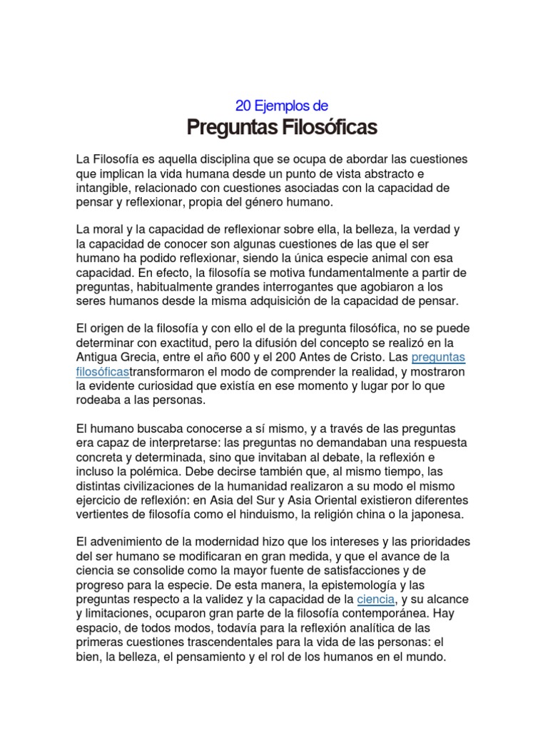 20 Ejemplos de | PDF | Albert Camus | Conocimiento