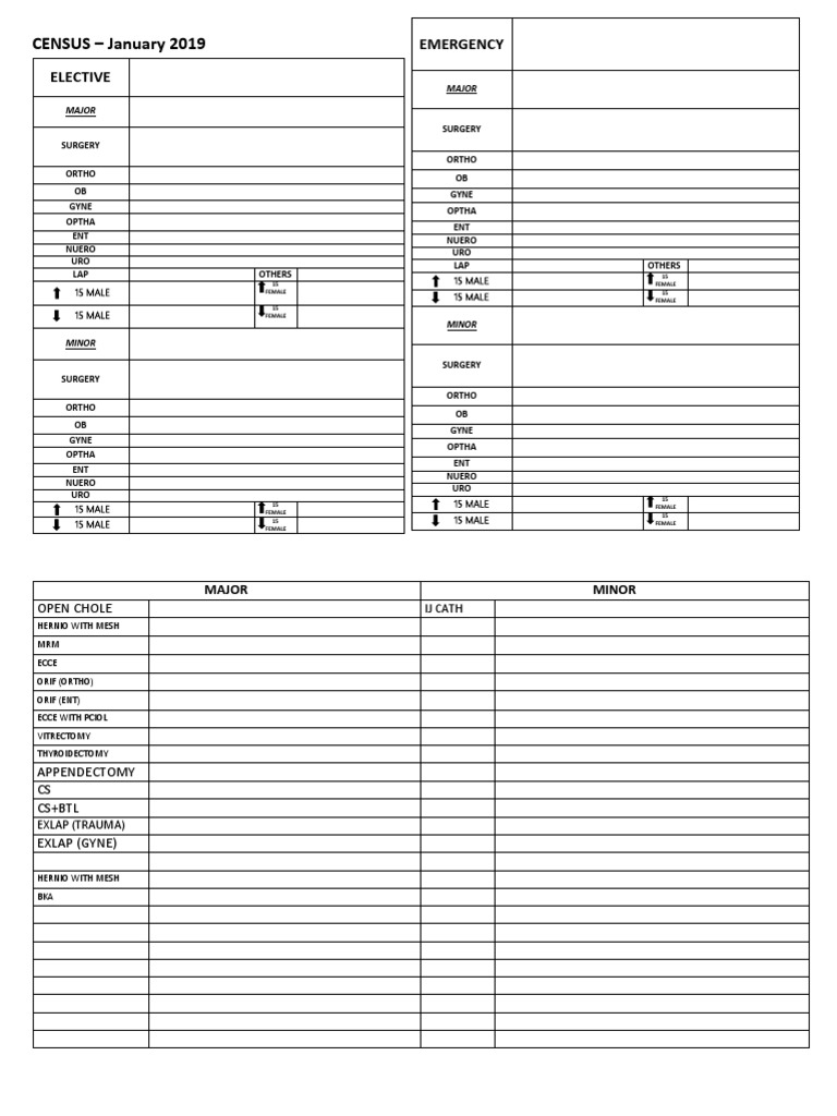 Tally Sheet For Census | PDF