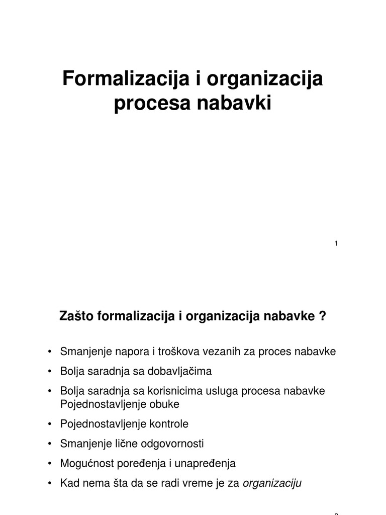 Dokumentacija Nabavke | PDF