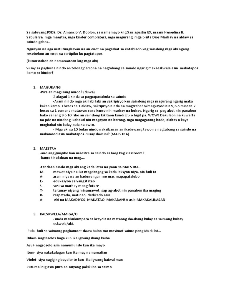 Speech On Moving Up | PDF