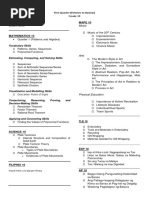 FEU SHS Entrance Exam Reviewer | PDF | Part Of Speech | English Grammar