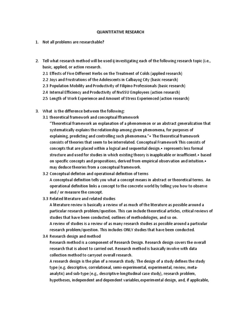 Quantitative Research | PDF | Research Design | Sampling (Statistics)