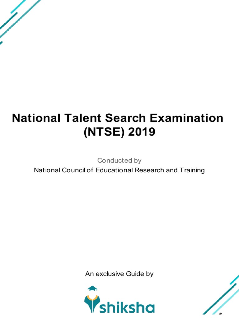 A Comprehensive Guide to the National Talent Search Examination (NTSE ...