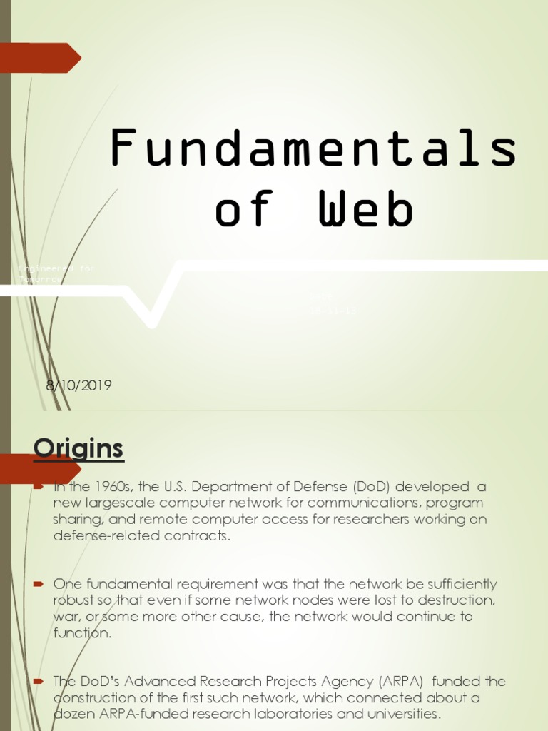 Fundamentals of Web | Download Free PDF | Html Element | Xhtml