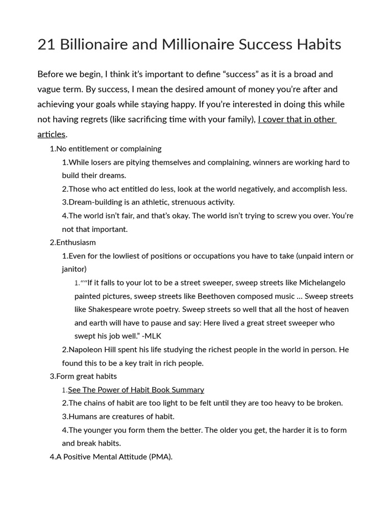 21 Secrets of Financial Success | PDF | Self Control | Self-Management