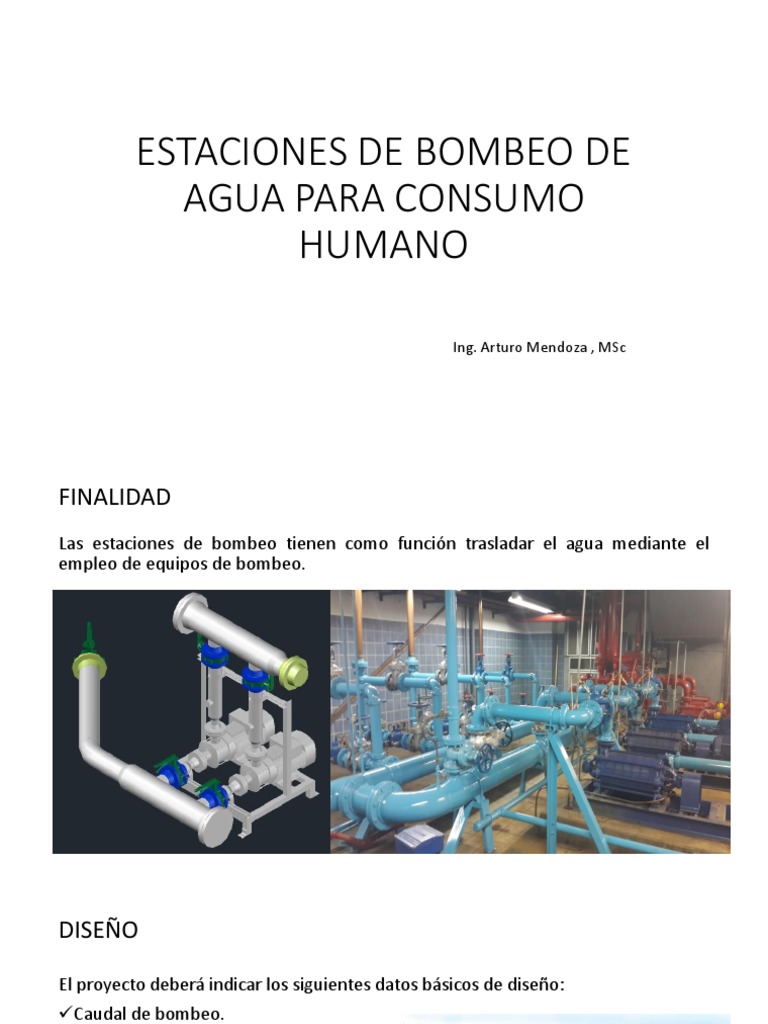 NORMA OS.040 - Estaciones de Bombeo de Agua para Consumo Humano | Descargar gratis PDF | Bomba ...
