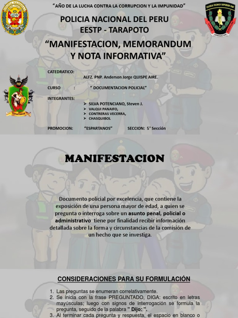 Informe Policial | PDF | Instituciones sociales | Ciencias sociales