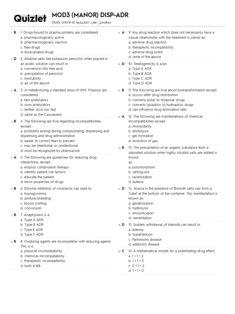 Mod3 (Manor) Disp-Adr | PDF | Medical Prescription | Pharmacy