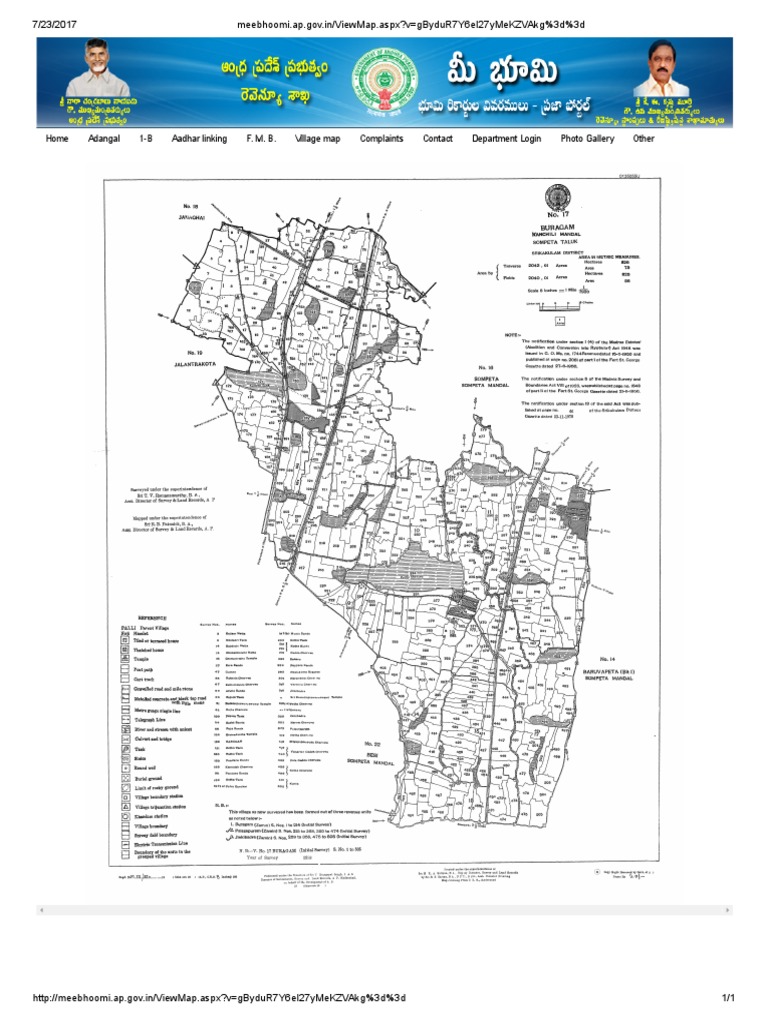 Meebhoomi Village Map Access Guide | PDF