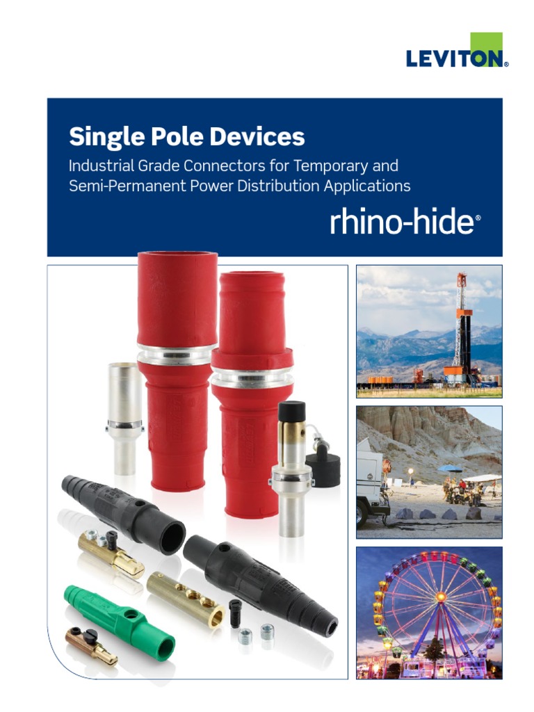 Conectores Unipolares Leviton | PDF | Electrical Connector ...