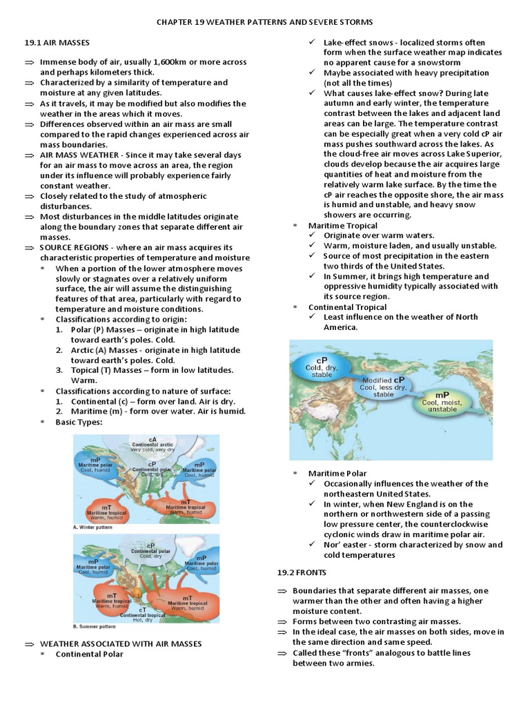 Chapter 19 Weather Patterns and Severe Storms | PDF | Tropical Cyclones ...