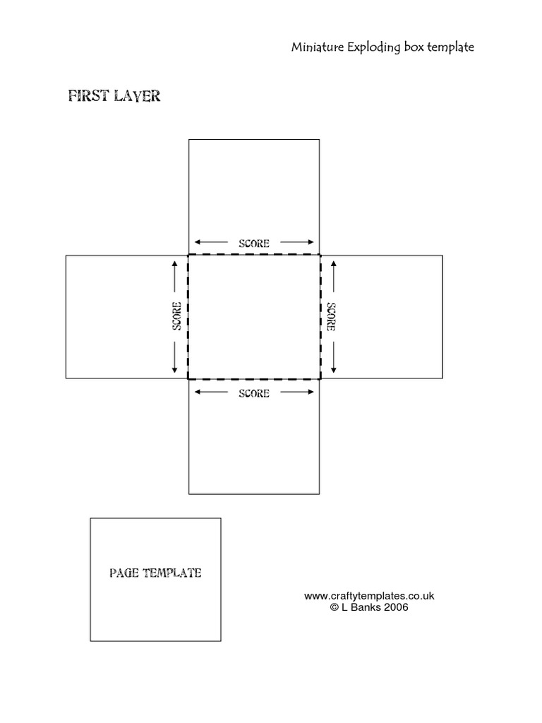 Exploding Box Template | PDF