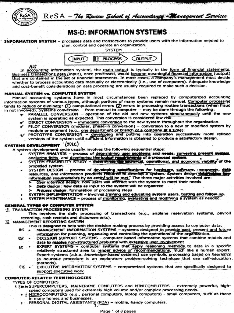 Manual and Computerized Accounting Information Systems: A Comparison of ...