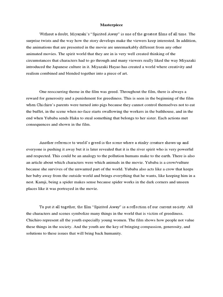 Masterpiece | PDF