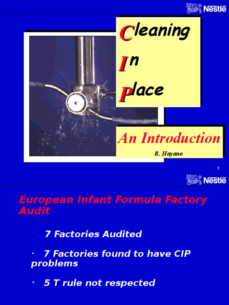 Basic - Cleaning in Place (Cip) | PDF | Applied And Interdisciplinary ...
