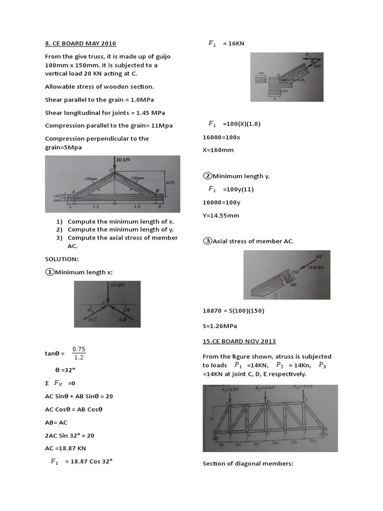 CE BOard | PDF | Stress (Mechanics) | Civil Engineering
