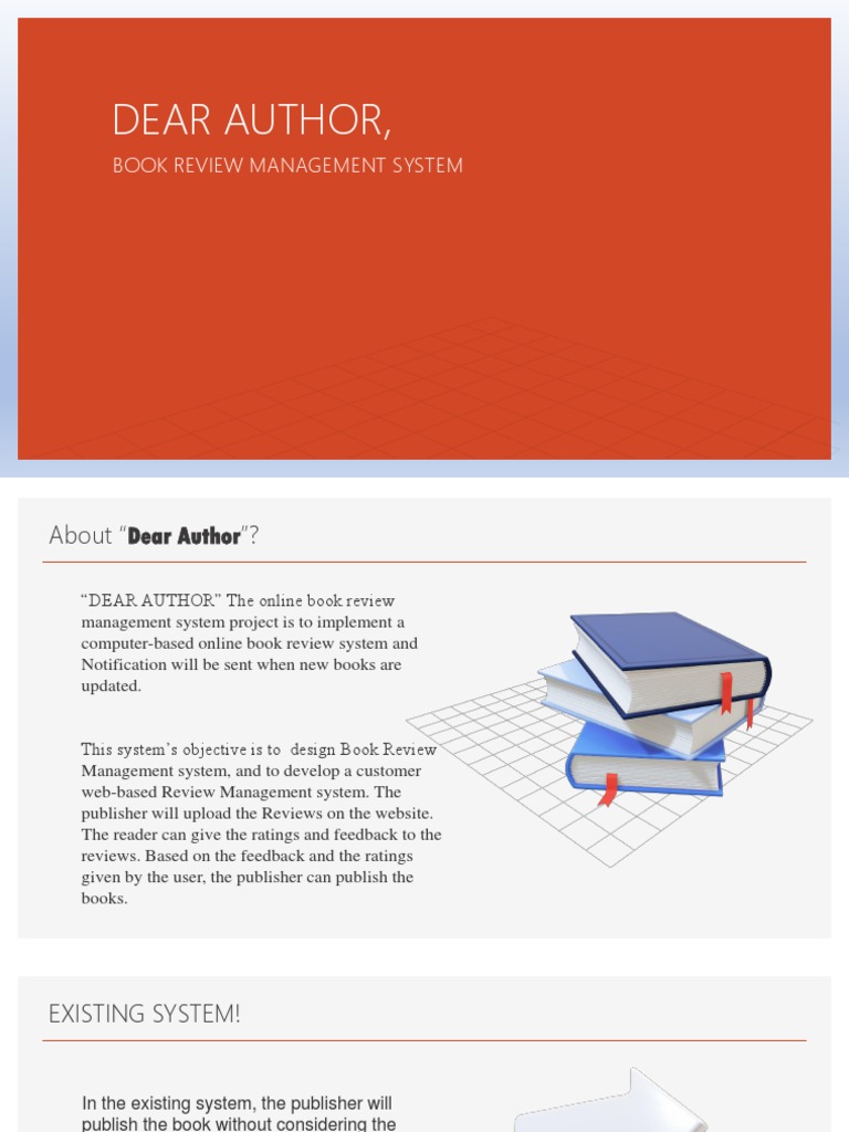 DEAR AUTHOR Mini Project | PDF | Login | Computer Architecture