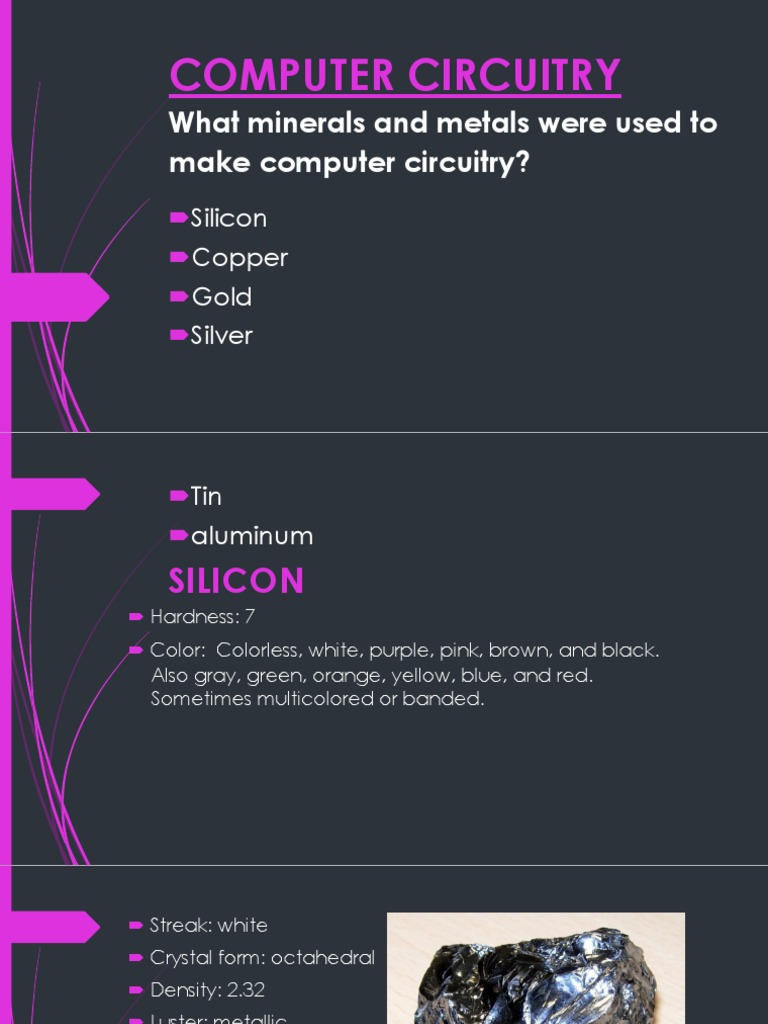 Computer Circuitry: What Minerals and Metals Were Used To Make Computer ...