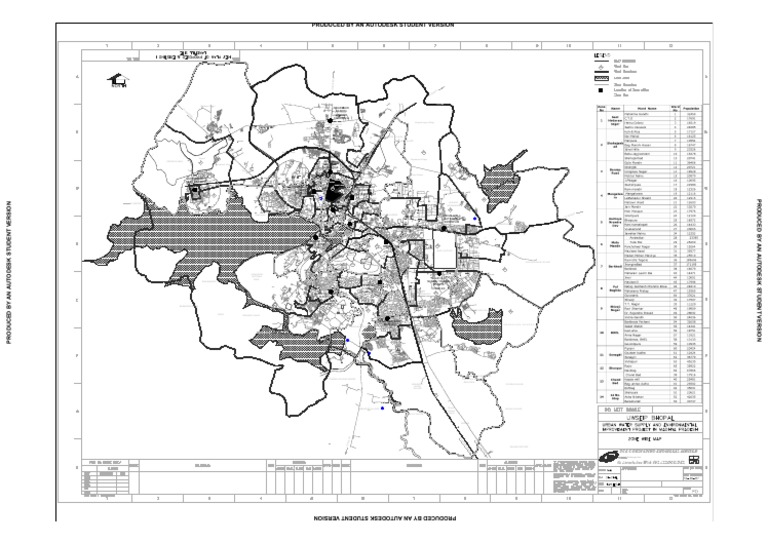 Bhopal Ward Maps and Area Listings | PDF