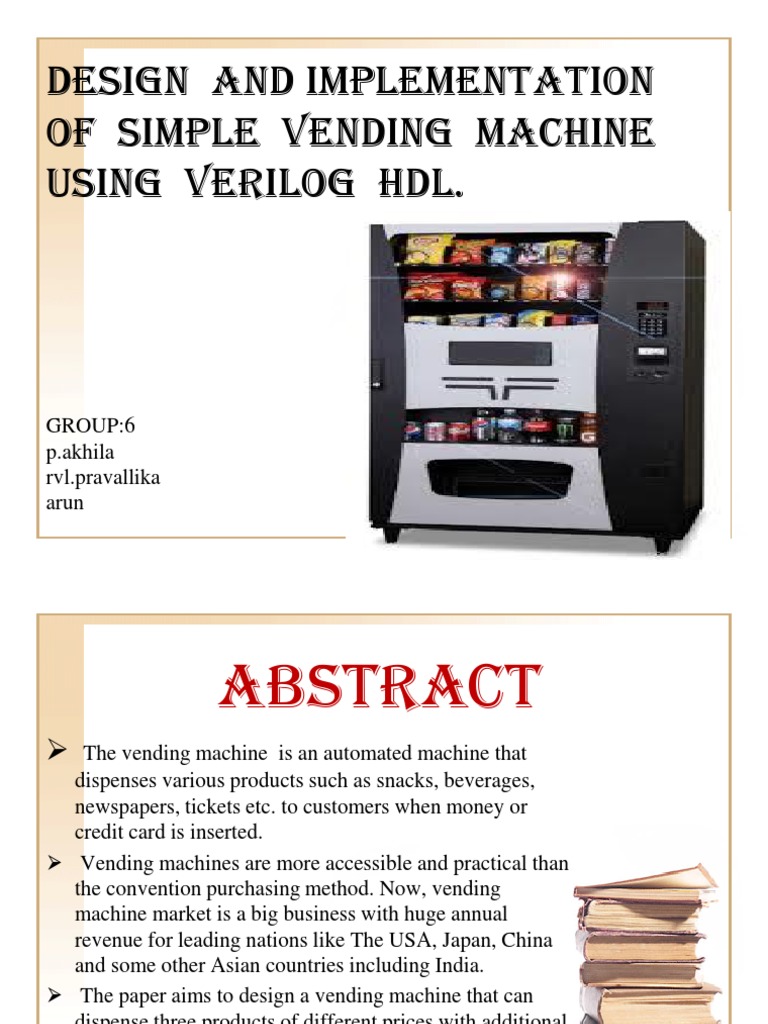 Design and Implementation of Simple Vending Machine Using | PDF