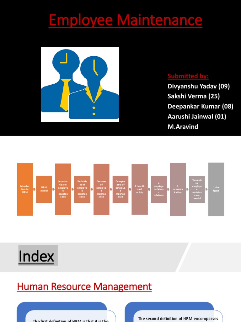 Employee Maintenance: Submitted by | PDF | Leadership | Employment