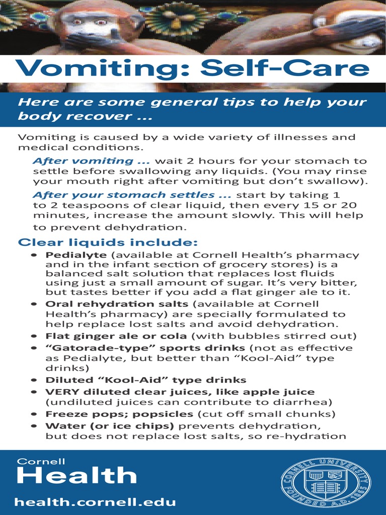 Vomiting: Self-Care: Health | PDF