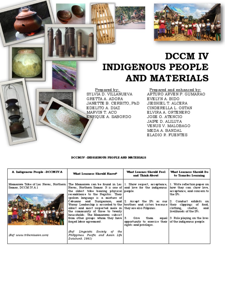 Enhance DCCM For Indigenous People and Material 2 | PDF | Fishing Rod ...